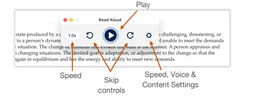 Bookshelf eTextBook Read Aloud – Accessibility