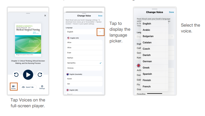 Bookshelf eTextBook Read Aloud – Accessibility